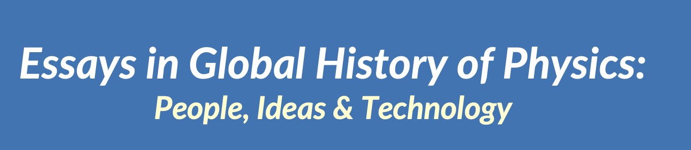 A Global History of Physics – VISMAYA – History & Philosophy of Science